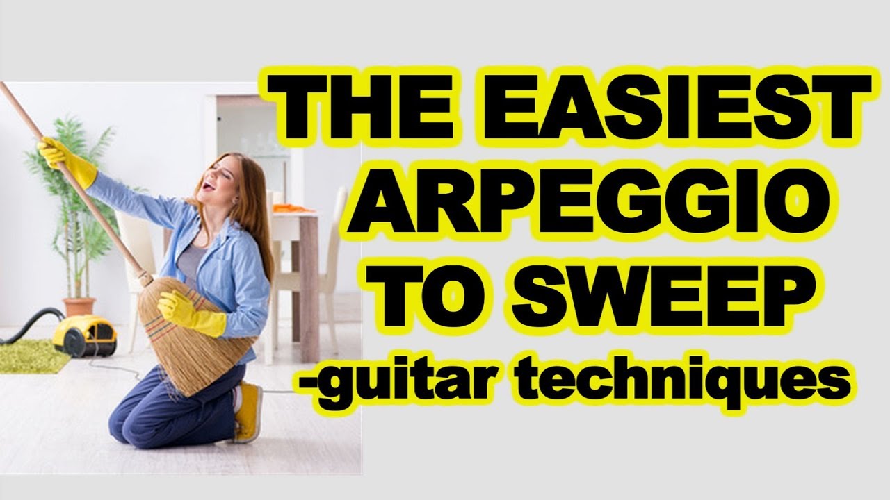 Guitar Techniques Lesson - The Easiest Arpeggio To Sweep - sweep ...