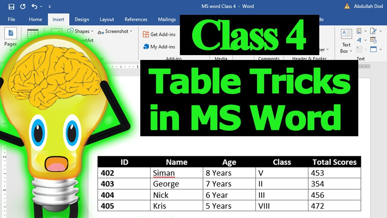 Learn MS Word Table Tricks Tips With Important Shortcut Keys MS learn-ms-word-table-tricks-tips-with-important-shortcut-keys-ms
