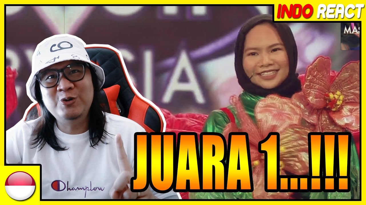Reaction | BUNGA RAYA (AINA ABDUL) JUARA FINAL The Masked Singer ...