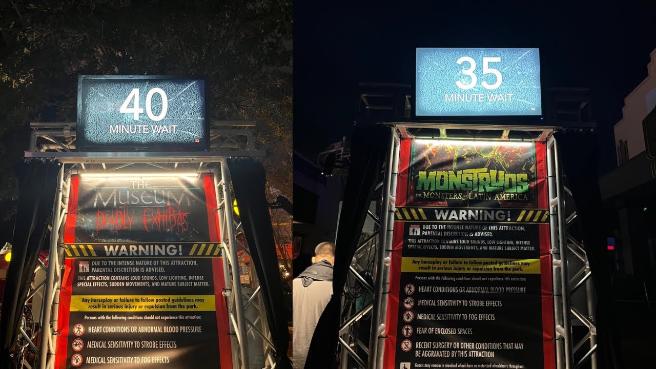 Testing Wait Times At Halloween Horror Nights On A Wednesday Night ...