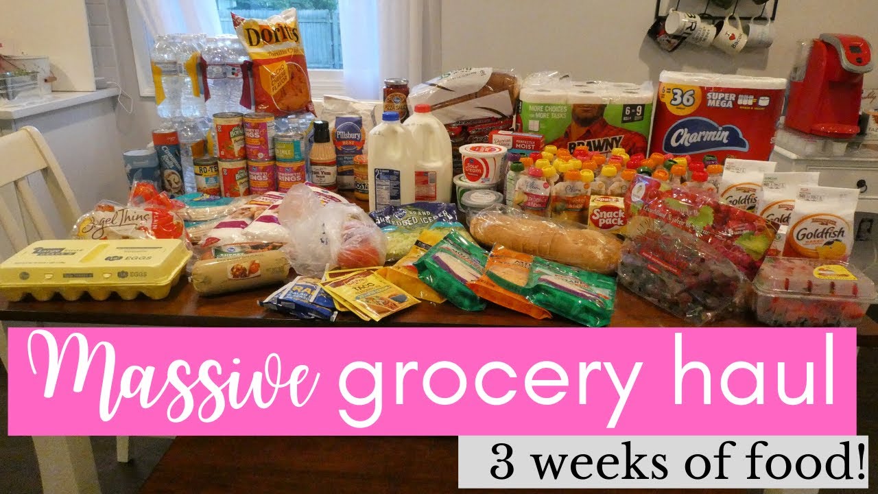MASSIVE KROGER GROCERY HAUL 2020 I STOCKING UP FOR 3 WEEKS II GROCERIES ...