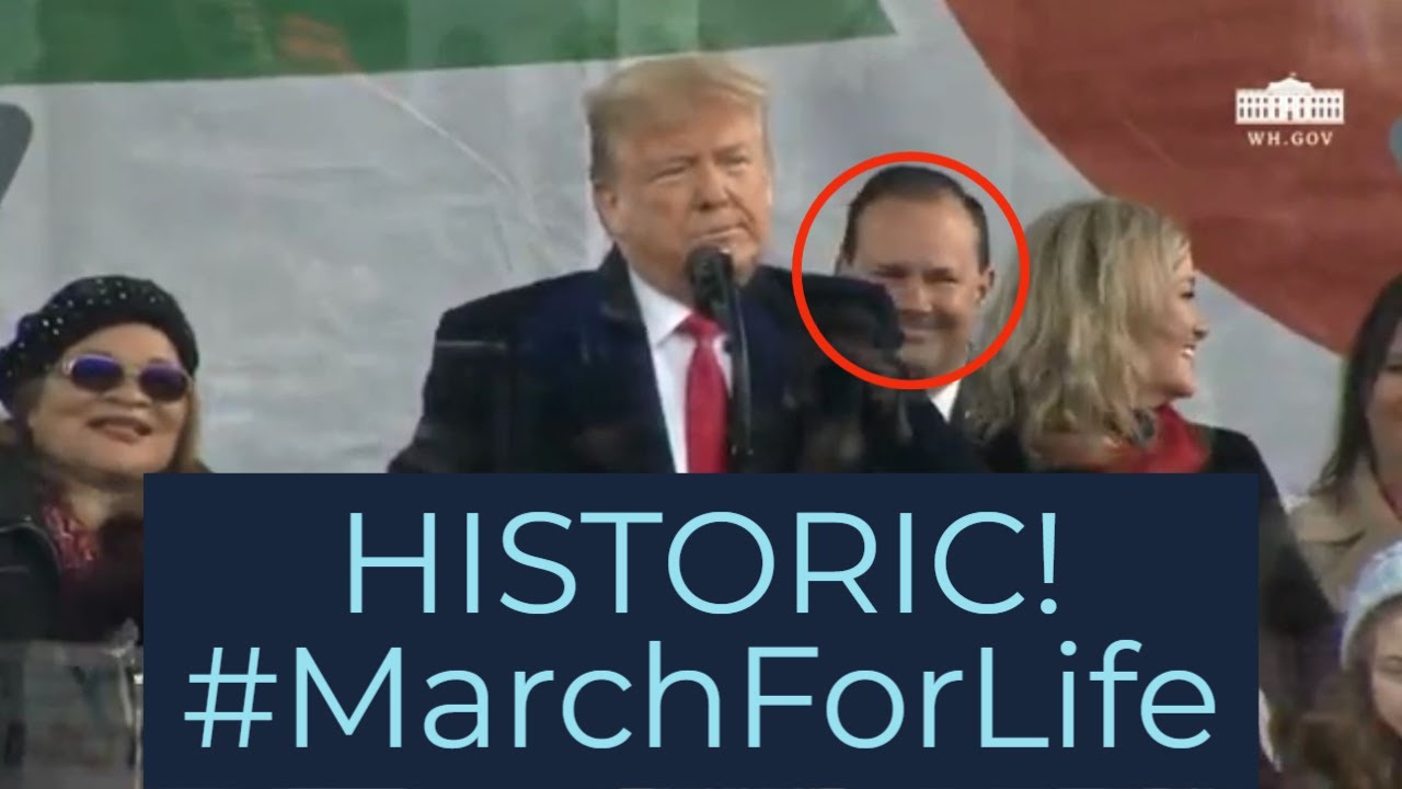 Most Pro-Life President in History! Donald Trump SPEAKS at March for ...