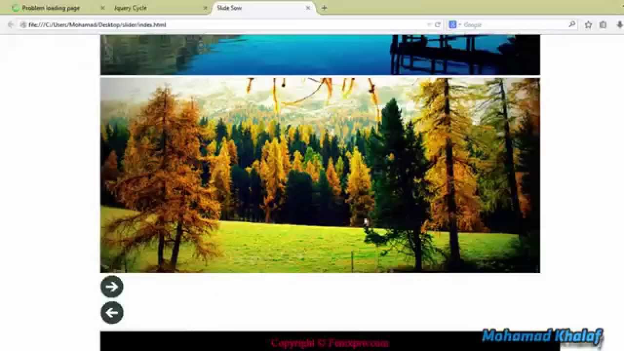 jQuery CYCLE SlideShow - YouTube