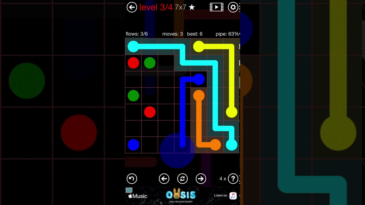 Flow Free Daily Puzzle #3 - YouTube