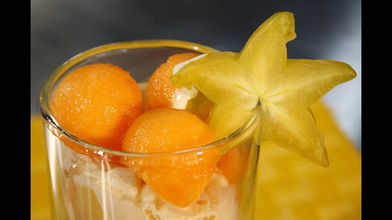 Receta. Parfait de frutos amarillos. - YouTube