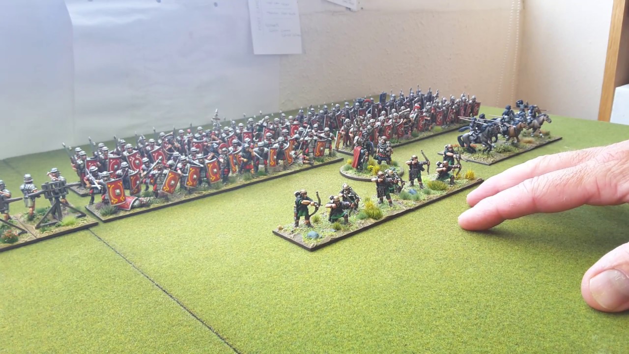 28mm Early Imperial Roman army showcase - YouTube