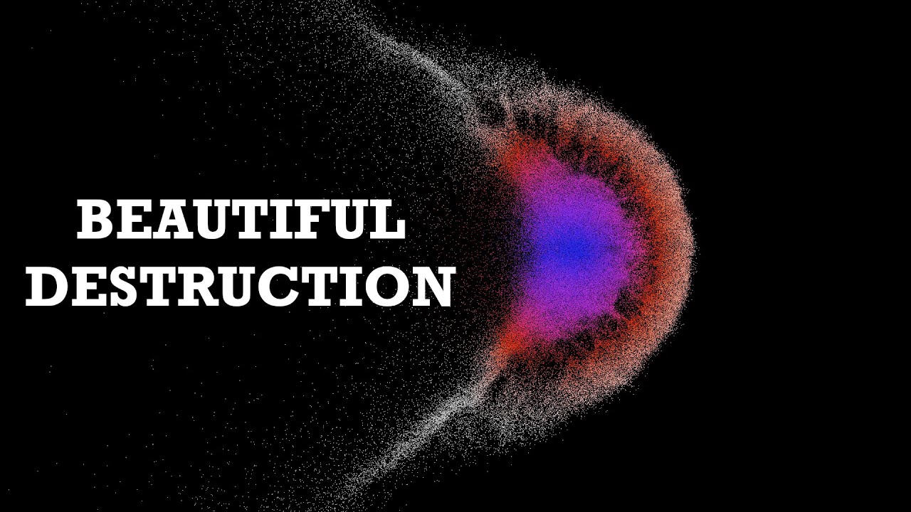 Destruction Can Be Beautiful? - A High Energy Particle Collision - YouTube