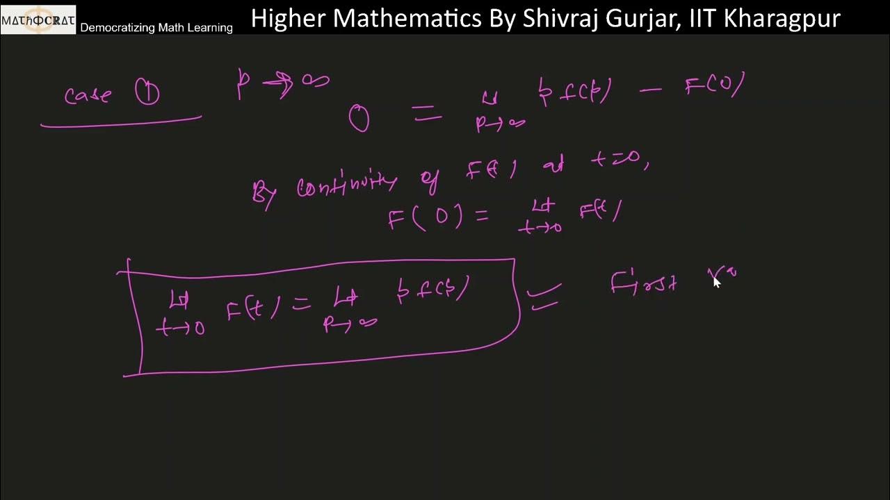 12.First and final value theorems of Laplace Transformation | UPSC IAS ...
