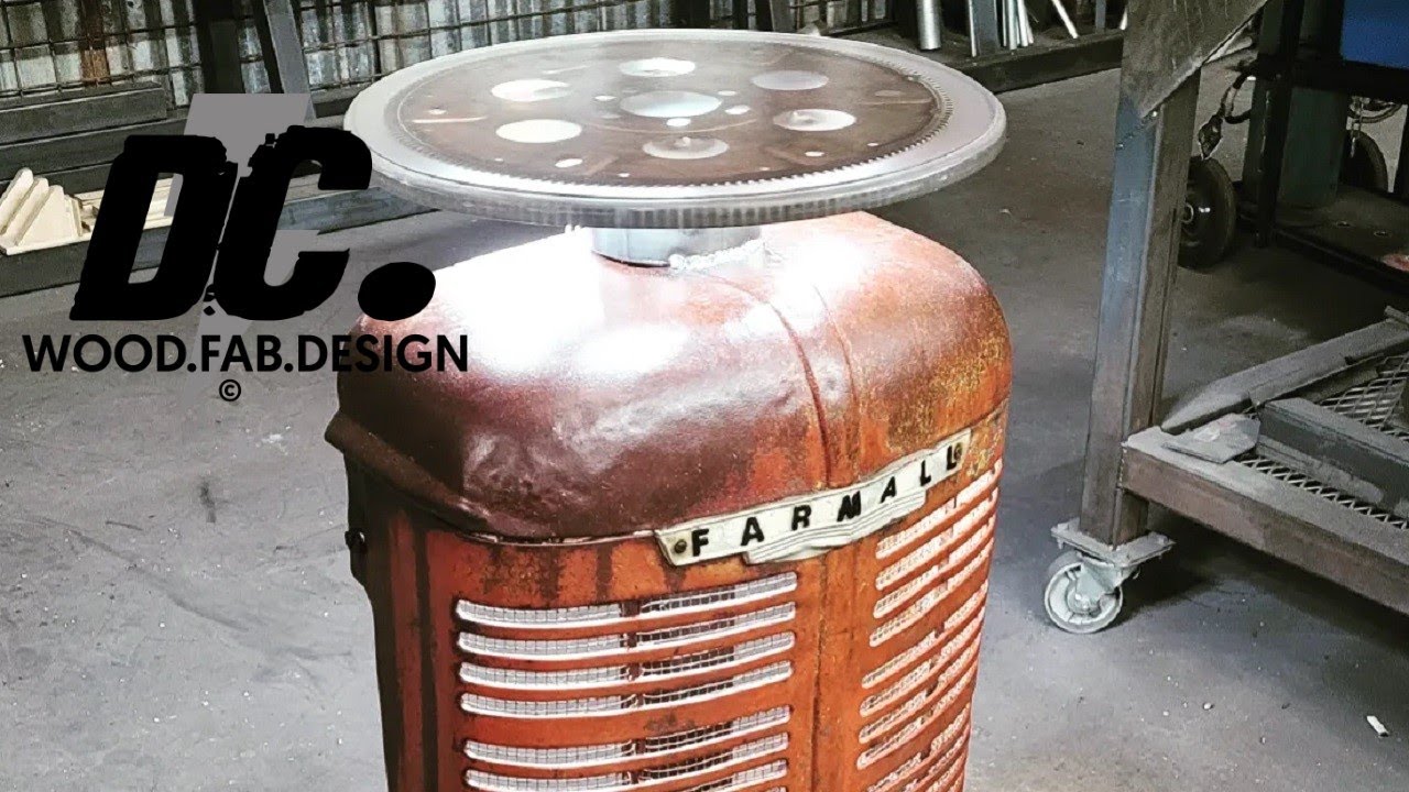 Amazing DIY Table from a Tractor Grill! - YouTube