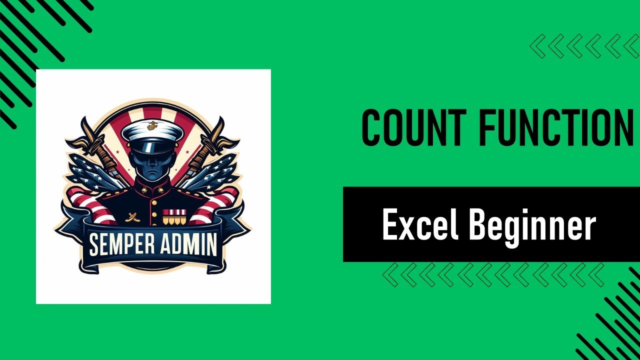 Excel Beginner: COUNT Function - YouTube