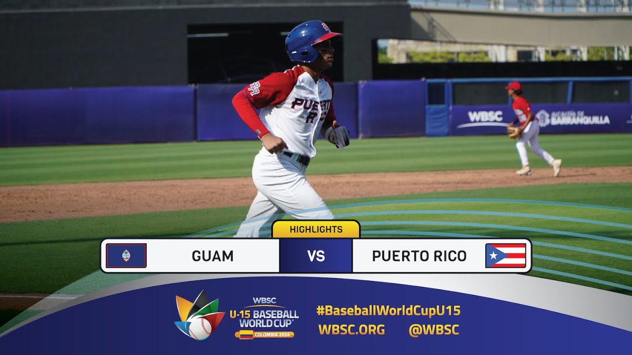 Highlights | Game 3 Guam vs Puerto Rico | 2024 WBSC U-15 Baseball World ...