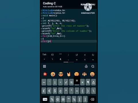 write a program to print the matrix in C language #youtubeshorts # ...