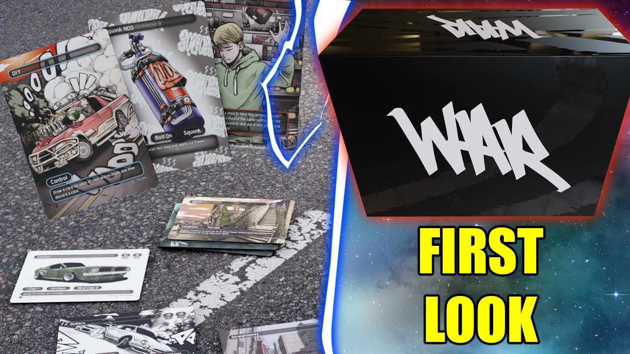 First Look At WAR World Auto Racing [Card Game Club] - YouTube