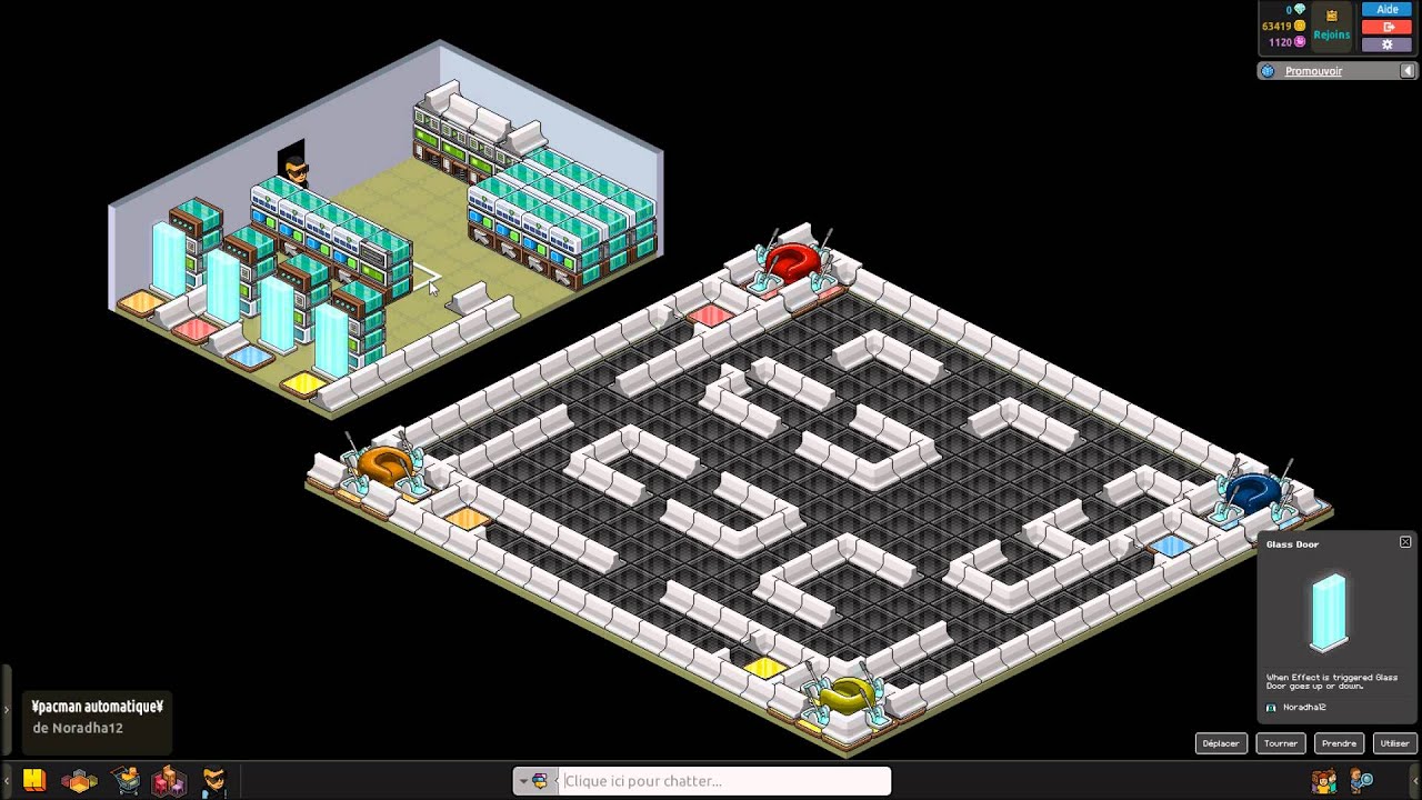 comment faire un pacman automatique habbo - YouTube