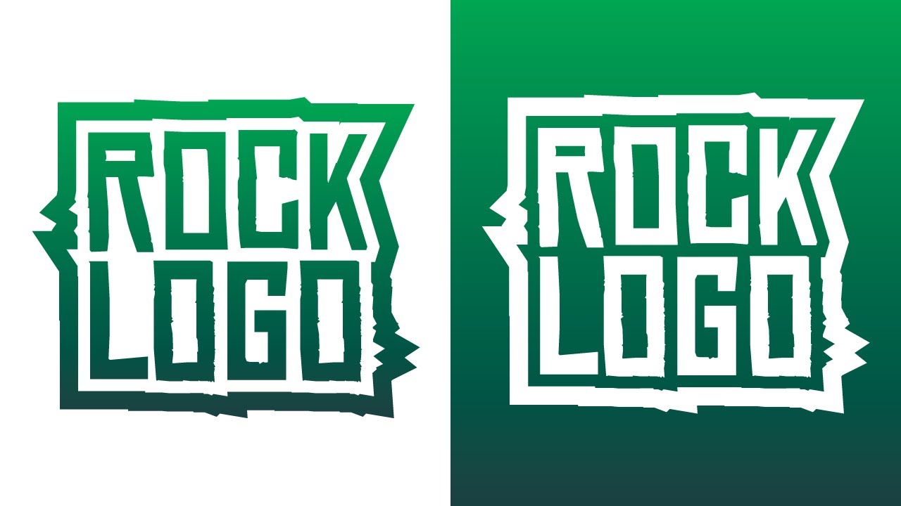 Illustrator - Rock Logo - Tutorial - YouTube
