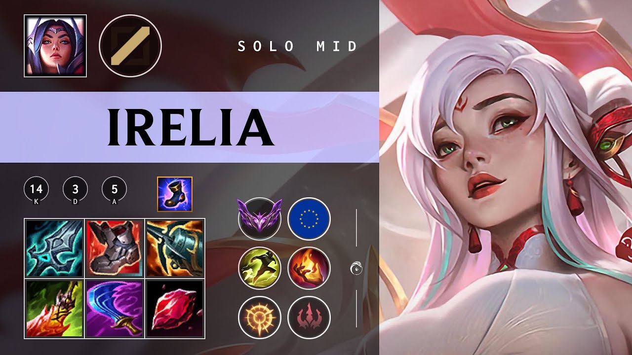 Irelia Mid vs Zed - EUW Master Patch 26.02 - YouTube
