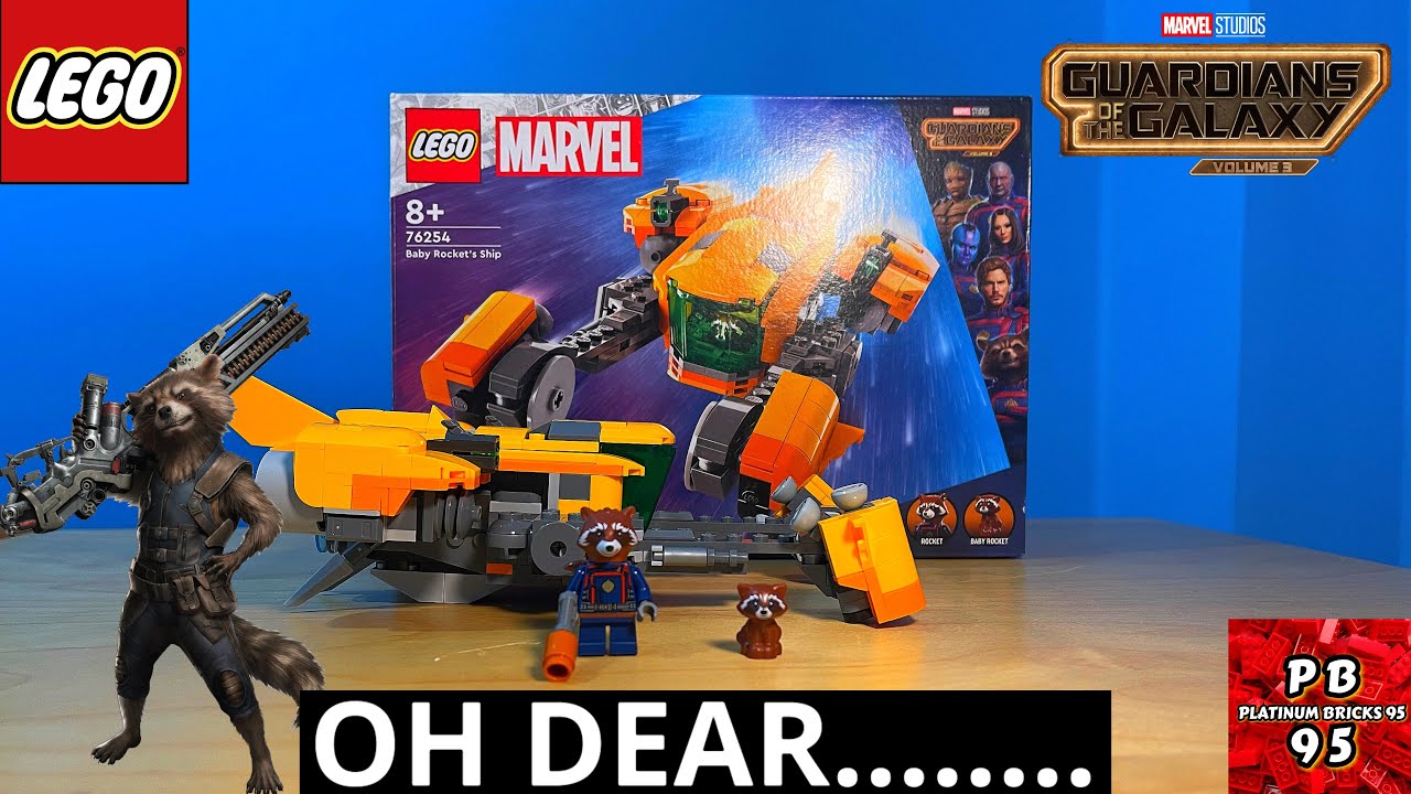 LEGO MARVEL SET #76254 BABY ROCKETS SHIP REVIEW!!! (Oh Dear…………… What a ...