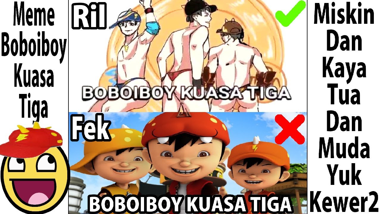 Penjelasan Meme Boboiboy Kuasa Tiga - YouTube