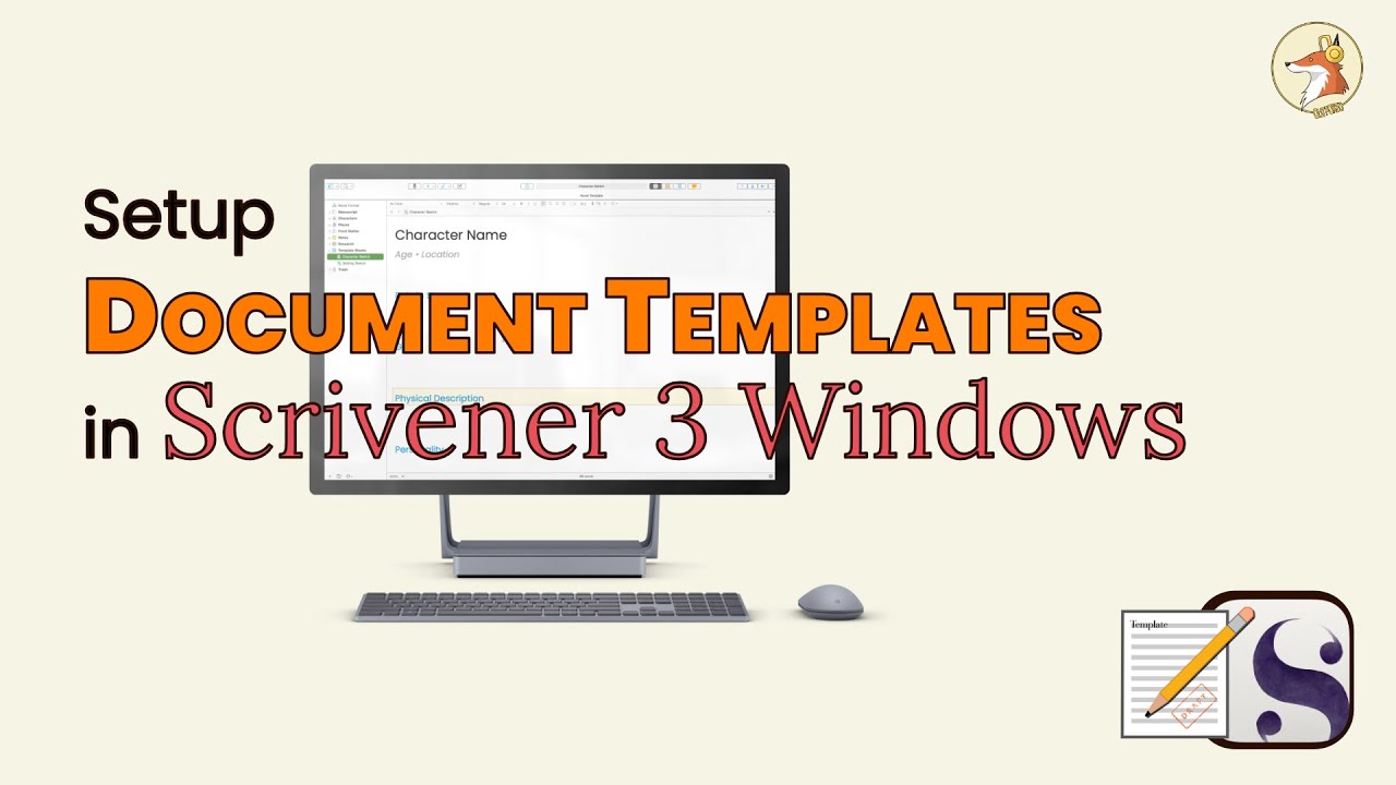 How to Setup Document Templates in Scrivener 3 for Windows - YouTube