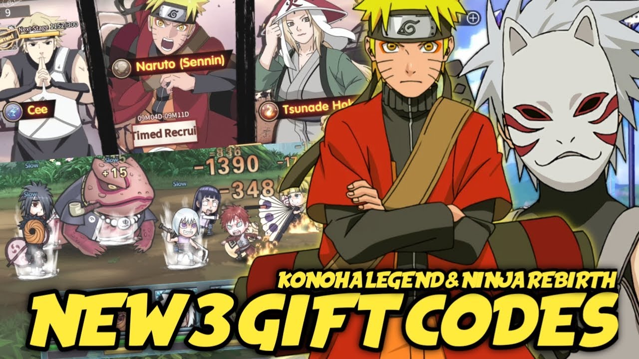 New Gift Codes Konoha Legend & Ninja Rebirth - Naruto Game Android ...