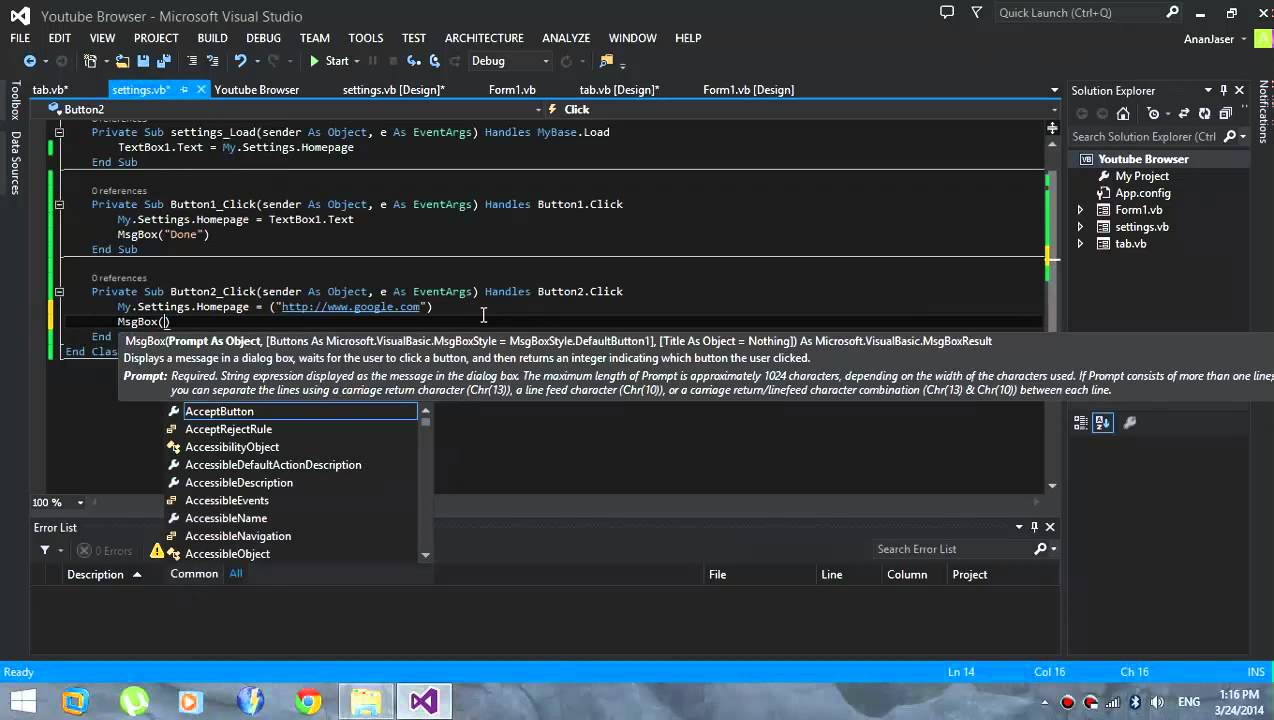 [Visual Basic]Advanced Browser using awesomium (Google Chrome Engine) - YouTube