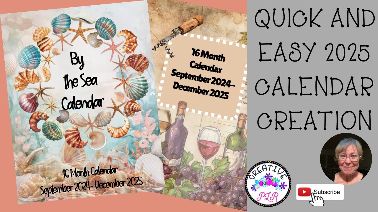 Quick and Easy 2025 Calendar Creation - YouTube