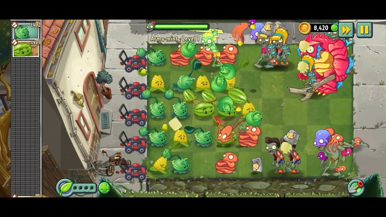 plants Vs zombies 2 //Arma - mint -levels //gameplay *walk through ...