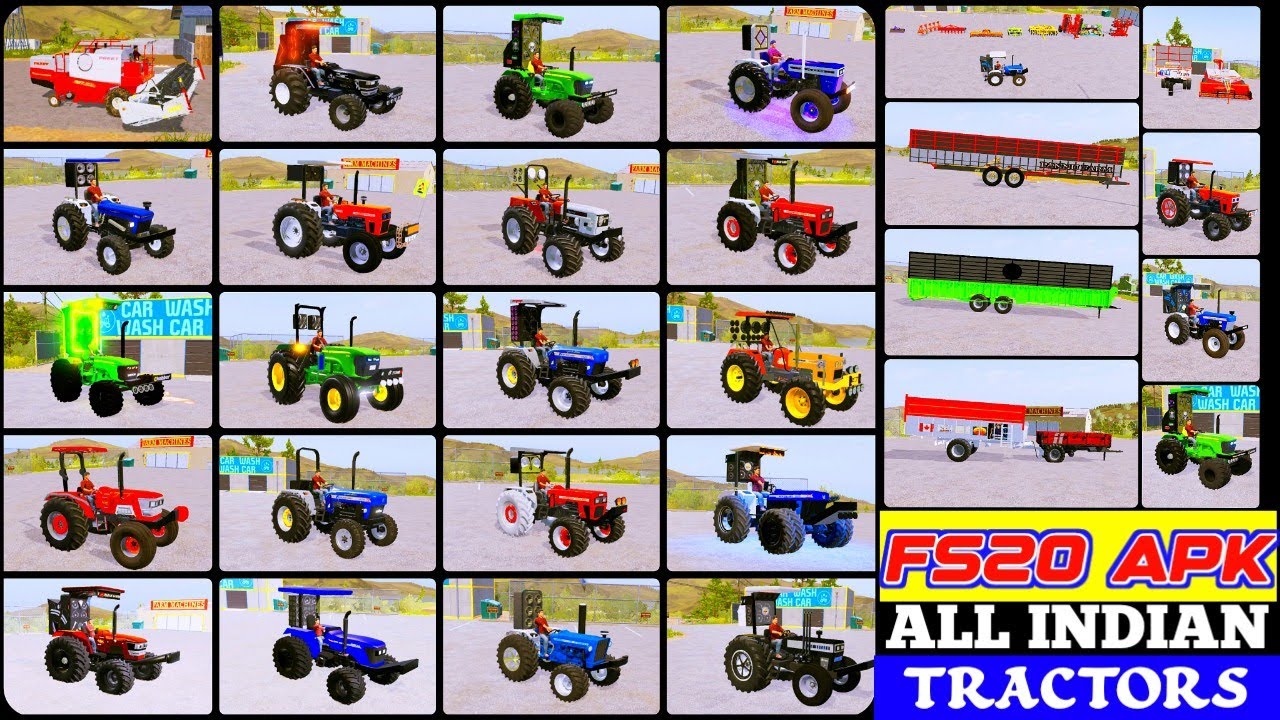 Fs20 all indian tractor big apk mod || fs20 New Indian tractor mod with ...
