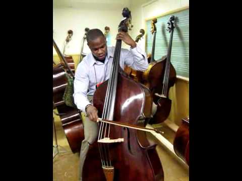 Joseph Conyers playing Aaron Reiley's Award winning Double Bass - YouTube