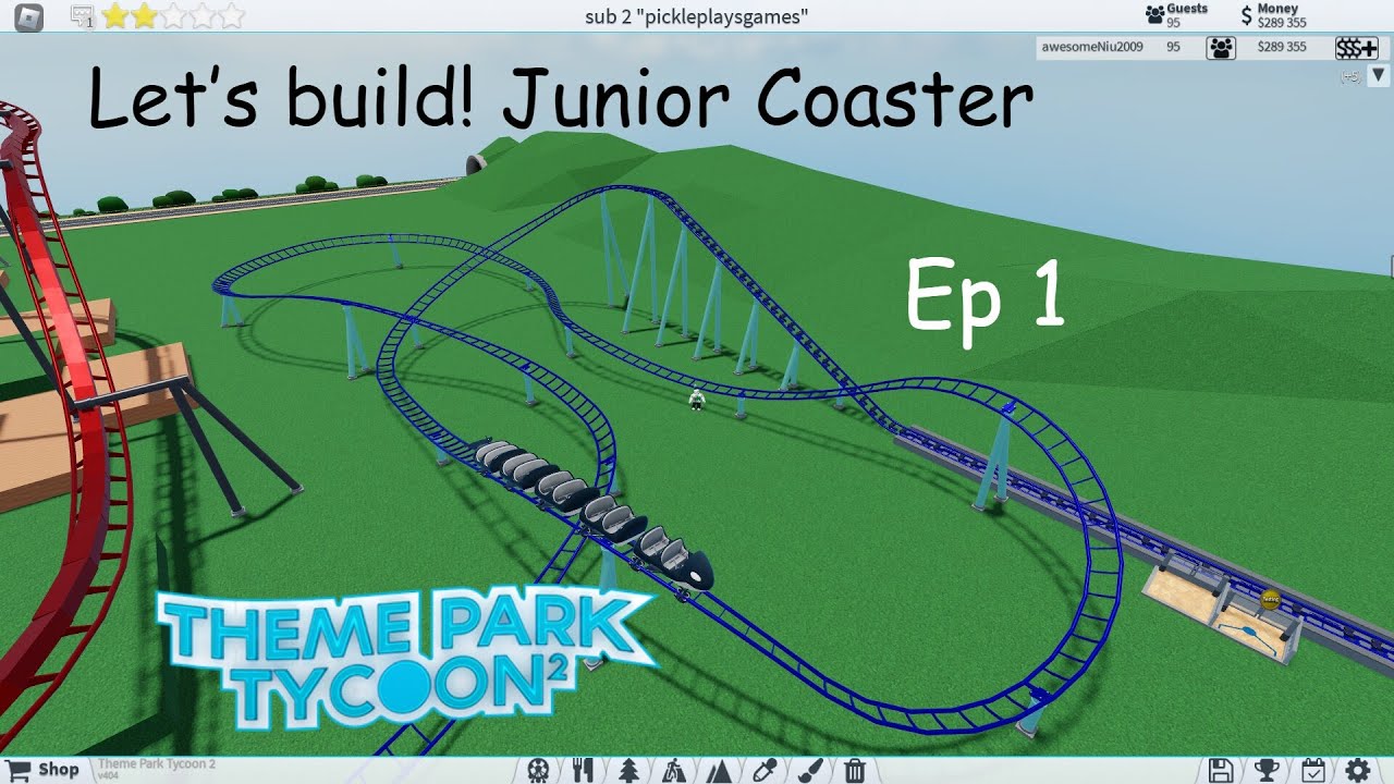 Let's build! Ep 1 - Junior Coaster (Theme Park Tycoon 2) - YouTube