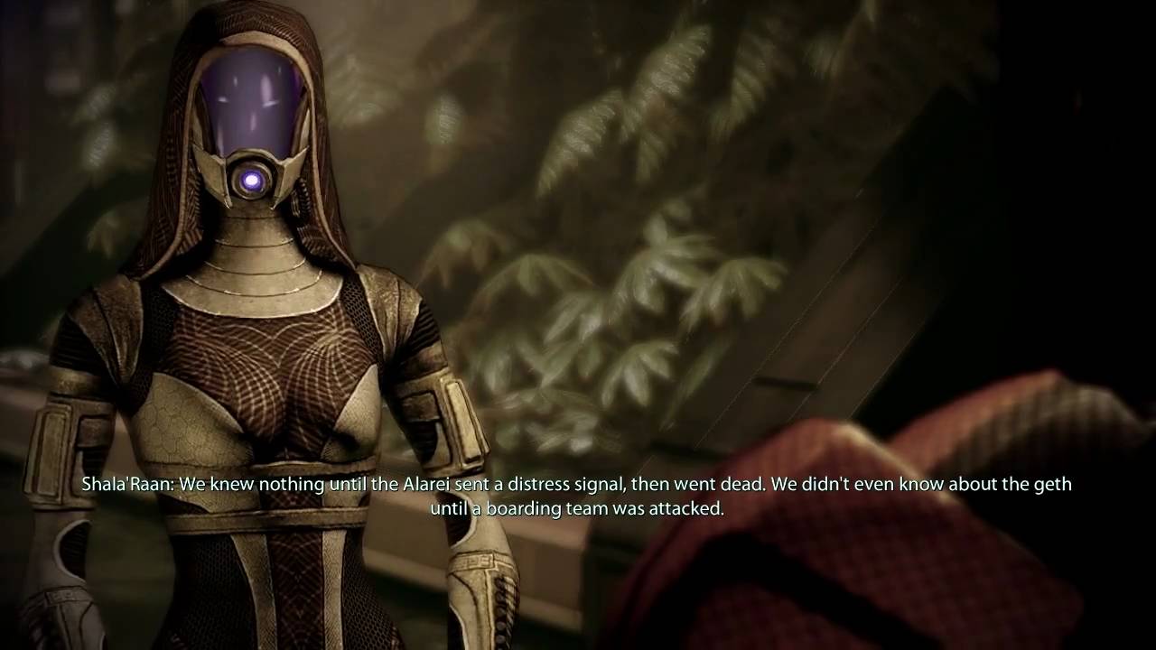 Mass Effect 2 - Shala'Raan's Thoughts (Tali's Loyalty) - YouTube