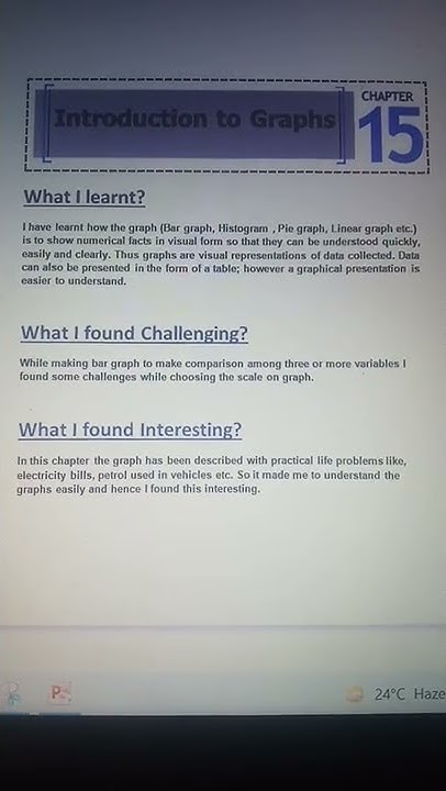 Learners Diary from "Introduction to Graph" class 8 , CBSE - YouTube