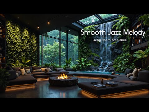 Sıcak Oturma Odası Ortamı | Çalışma, İş Ve Huzurlu Konsantrasyon İçin Yumuşak Caz Melodisi