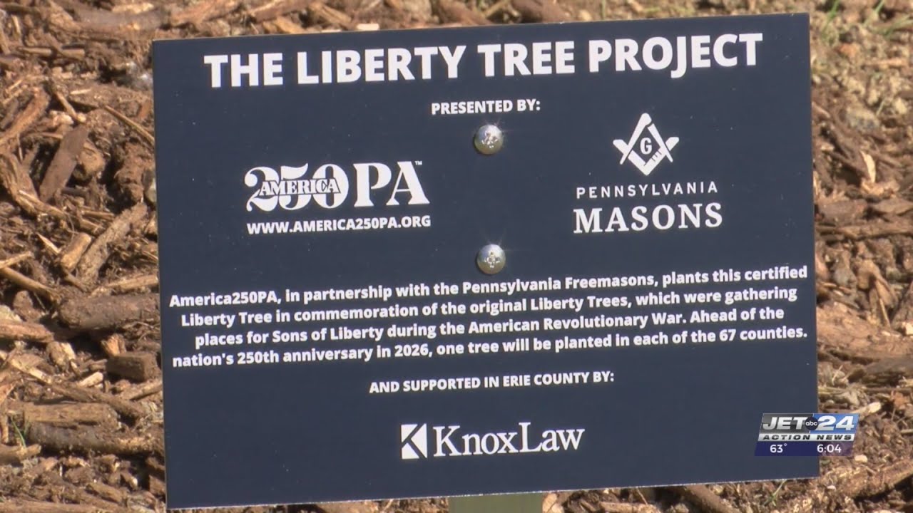 America250PA, Grand Lodge of PA plants certified liberty tree in ...