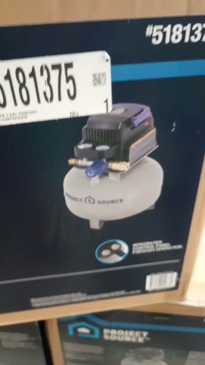 Project Source 3-Gallon Portable Electric 110 PSI Pancake Air ...