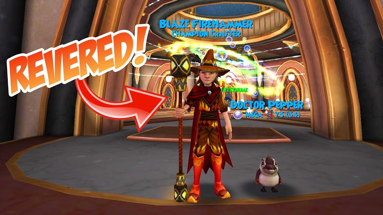 Wizard101: CRAFTING MY 2ND REVERED WEAPON! - YouTube