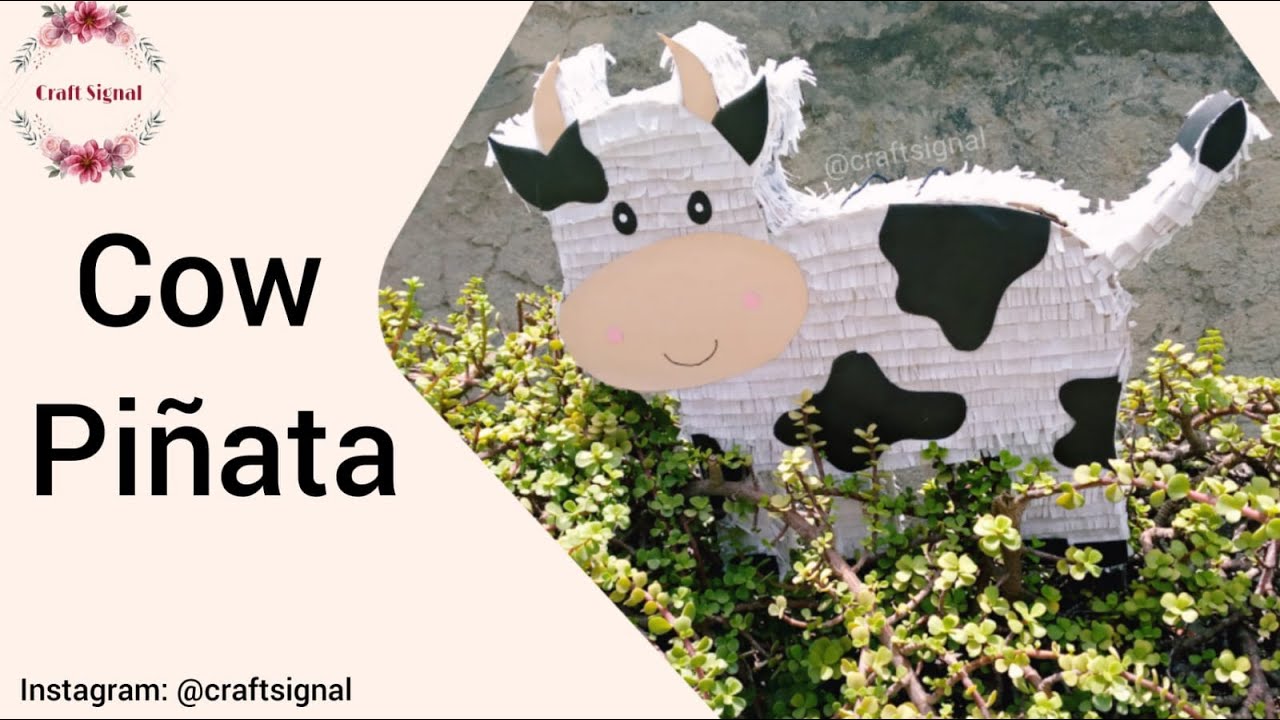 Cow pinata | DIY cow pinata | how to make pinata at home - YouTube