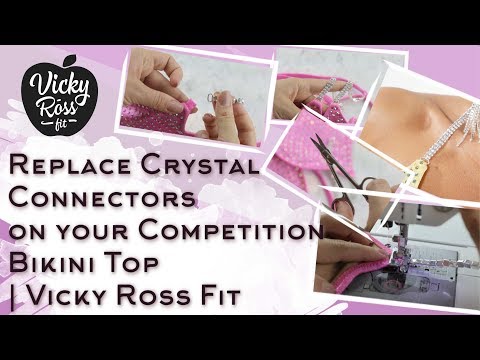 How to Replace Crystal Connectors on your Competition Bikini Top | Vicky Ross Fit