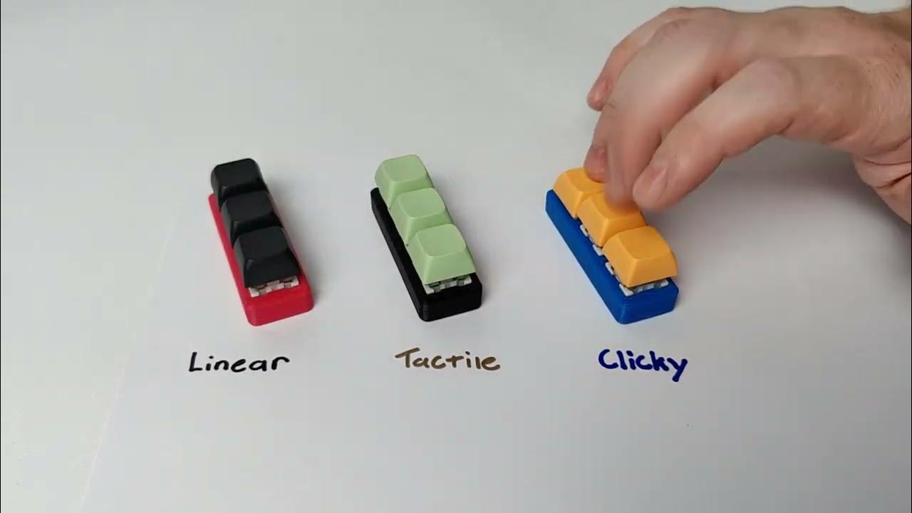 Key Switch Comparison - Linear vs Tactile vs Clicky - YouTube