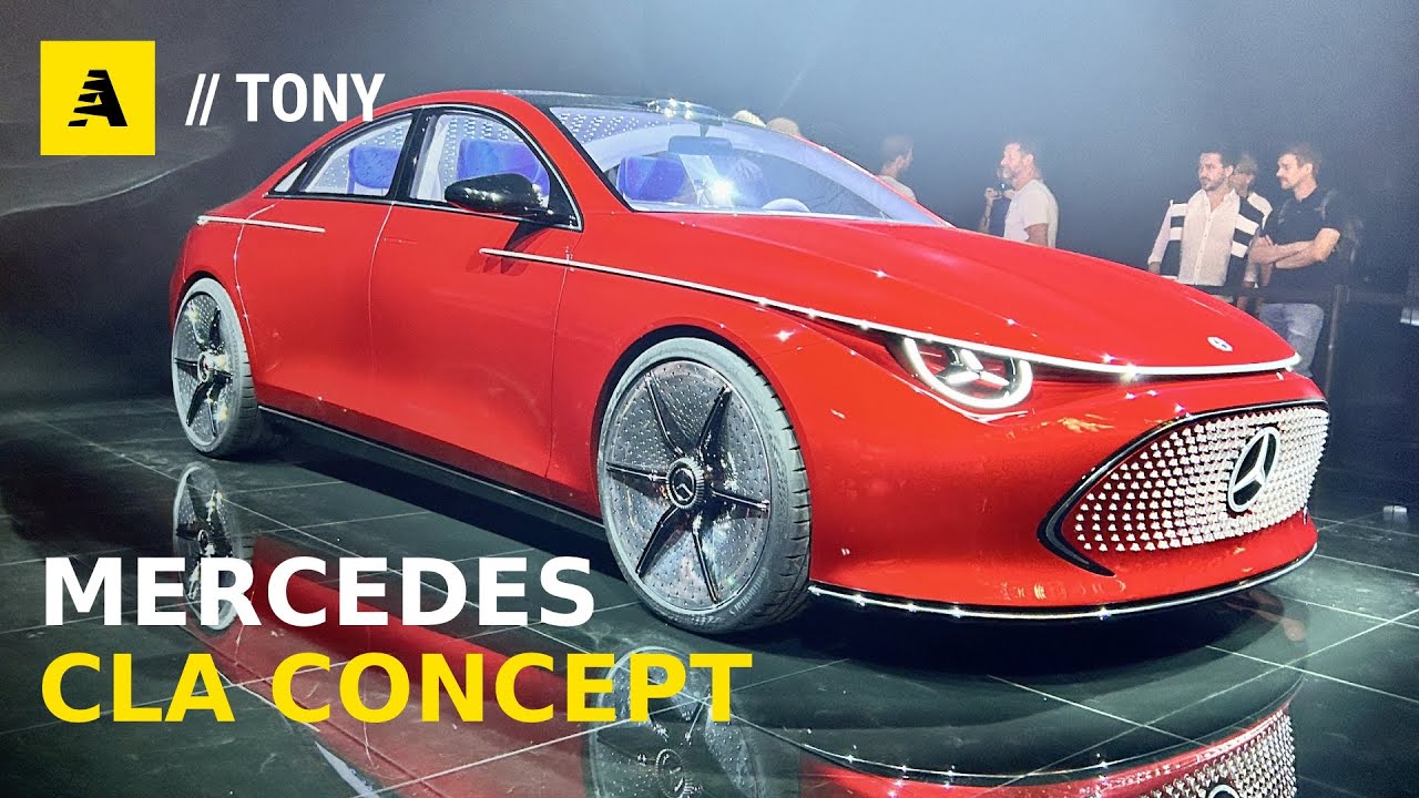 Mercedes CLA Concept | RWD 240 CV e 750 km. Da qui CAMBIA TUTTO - YouTube