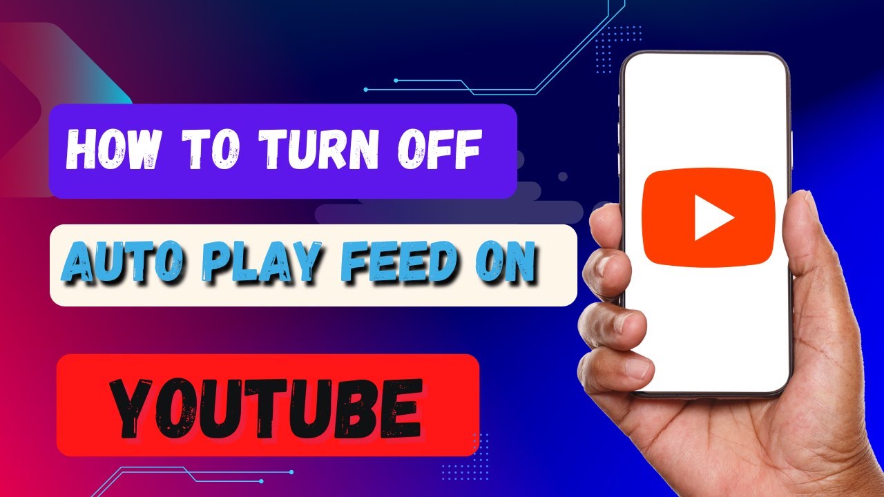 How To Turn Off Auto Play Feeds On YouTube - YouTube