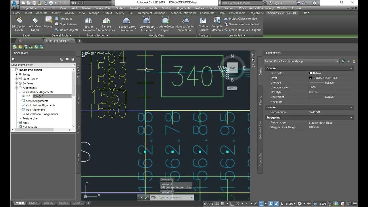 Civil 3d: How to create multiple road cross sections | Part 2 of 4 ...
