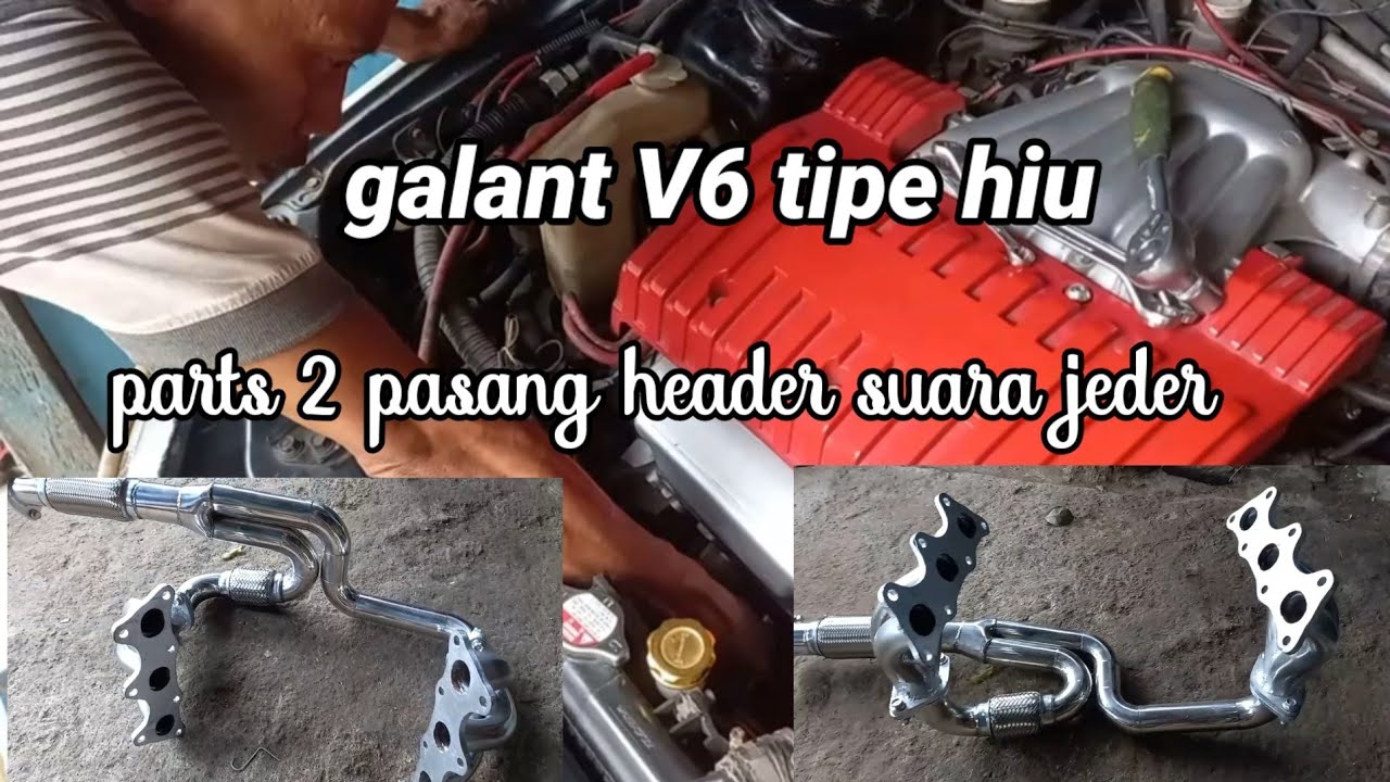 gallant tipe hiu parts 2 pasang header suara jeder @cpknalpot - YouTube