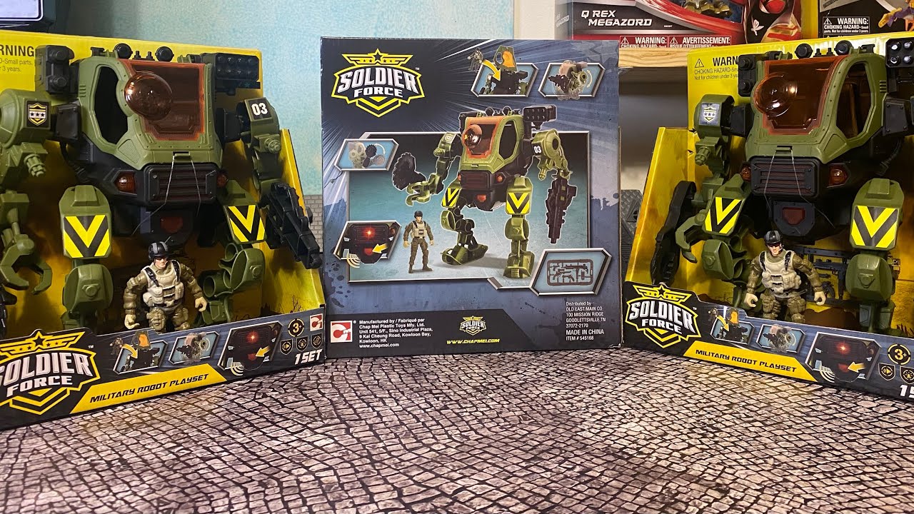soldier force, military robot playset by chapmei - YouTube