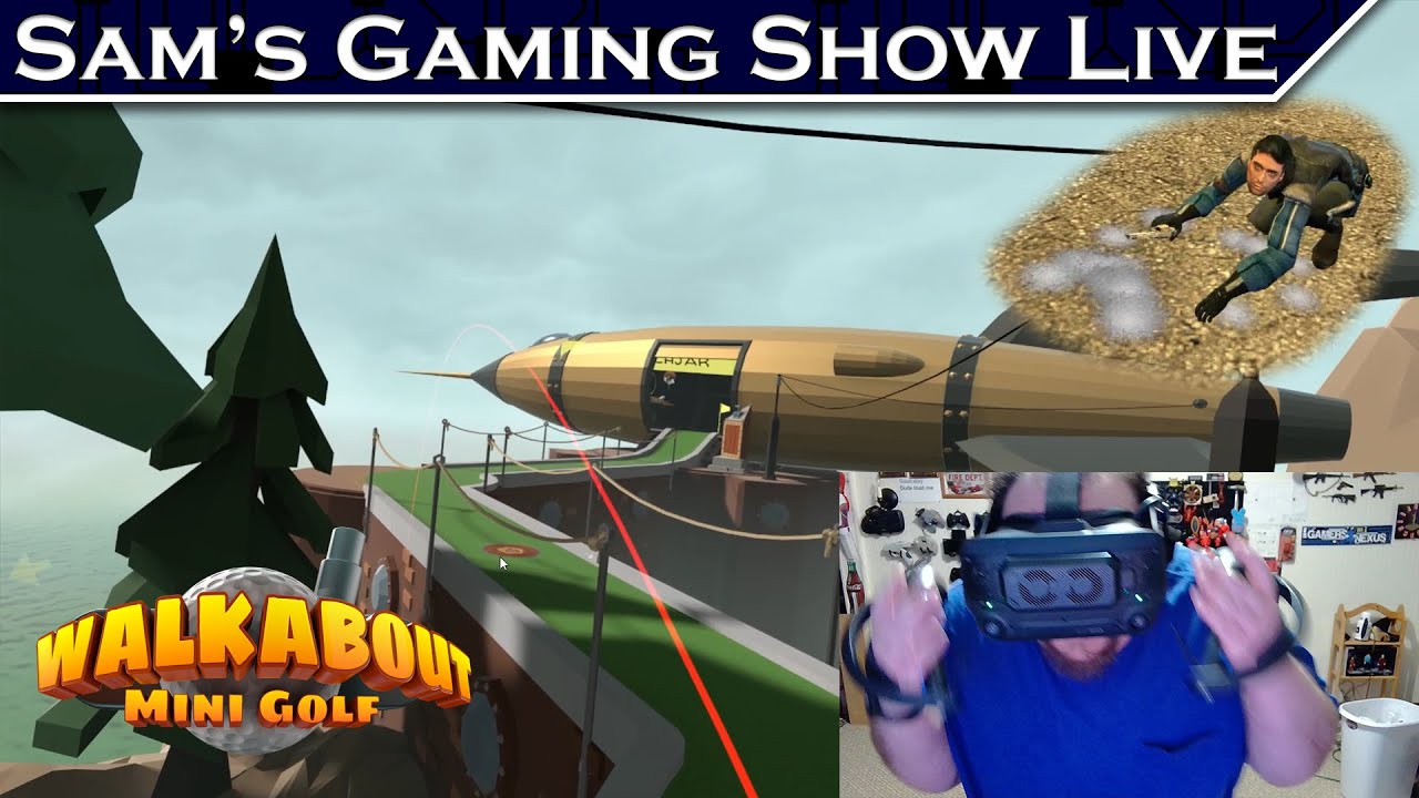 Sam's Gaming Show Live - Walkabout Mini Golf (Part 4, + Bonus GMOD ...