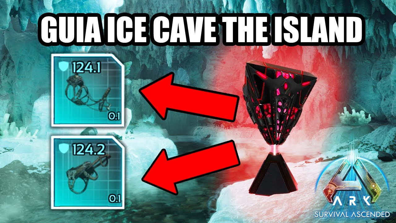 ICE CAVE - GUIA COMPLETO E LOCALIZAÇÃO DOS DROPS - ARK ASCENDED - YouTube