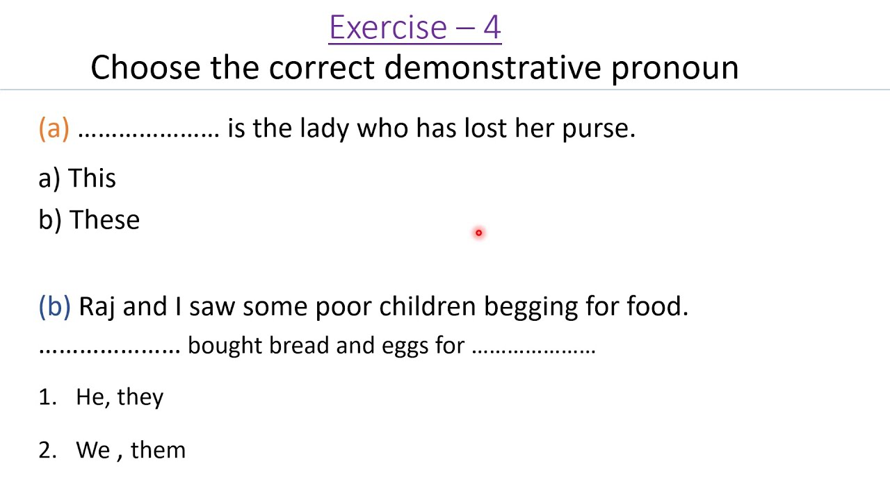Choose the correct demonstrative pronoun | pronouns |#grammar # ...