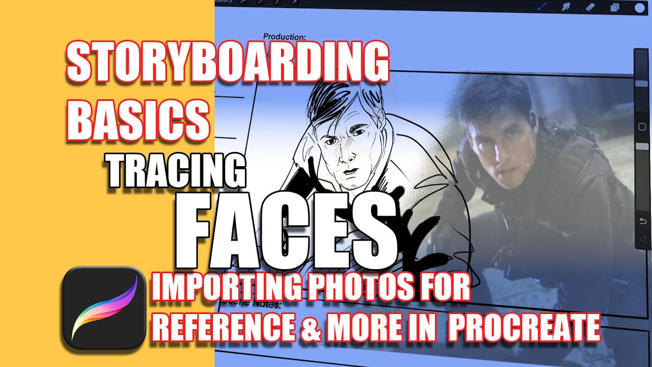 Storyboarding Basics - Tracing Faces in Procreate! - YouTube