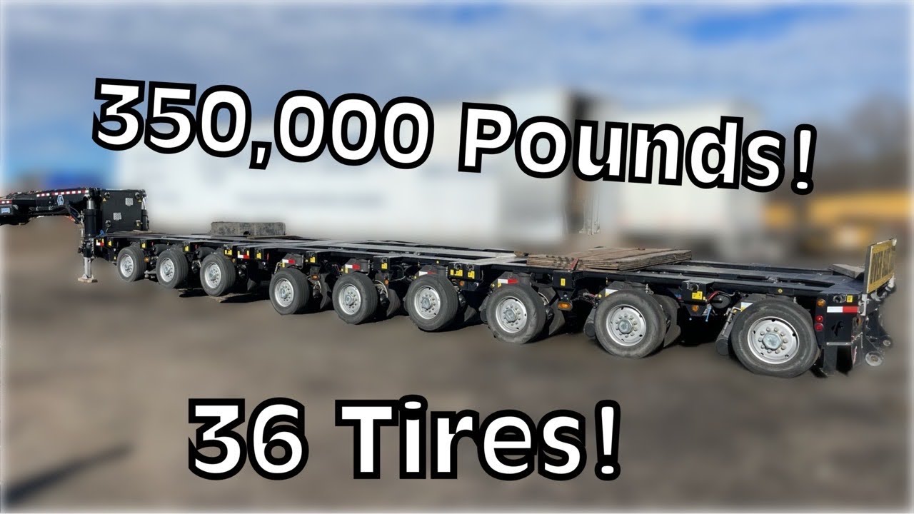 Million Dollar Heavy Haul Semi Trailer, Massive Machine! - YouTube