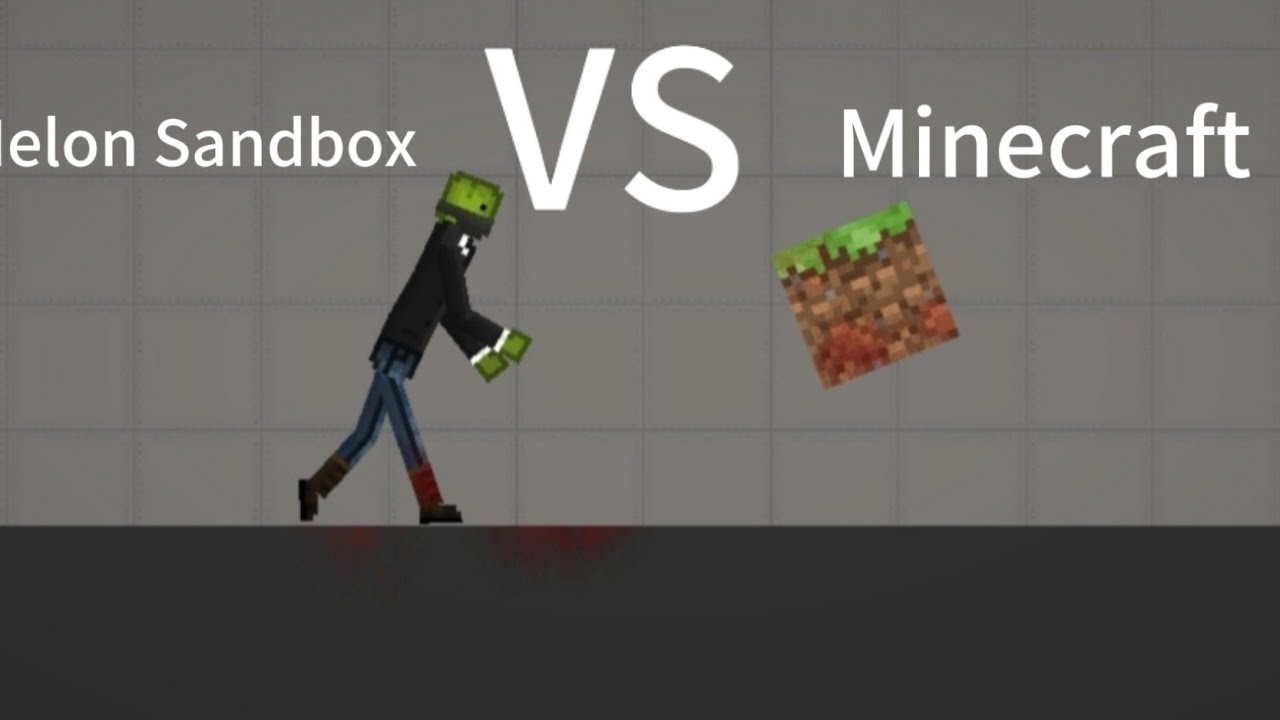 Melon Sandbox VS Minecraft - YouTube